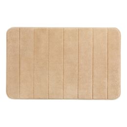 Wenko Badteppich 'Stripes' Memory Foam sand 50 x 80 cm