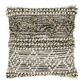 LUXOR living Wollkissen 'Isalie' creme/anthrazit 40 x 40 cm