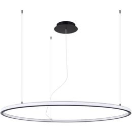 SOLLUX - Lampe de Kronleuchter risa 120 schwarz led 3000K - Lampe con Glühbirne led - Glühbirne nicht inbegriffen - Wohnzimmerlampe - moderne