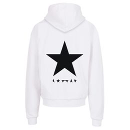 Kapuzenpullover F4NT4STIC "F4NT4STIC Ultra Heavy Hoodie David Bowie Star Logo", Herren, Gr. 4XL, weiß, Obermaterial: 100% Baumwolle, oversize, Langarm, Pullover, Keine Angabe