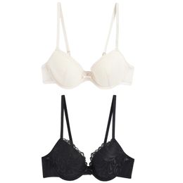 next BH Damen Gr&ouml;&szlig;e 75 creme / schwarz