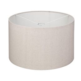 hofstein Lampenschirm aus Stoff Flemming Lampenschirm 50 cm Naturfarben