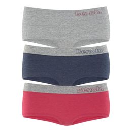 Bench Panty Damen Gr&ouml;&szlig;e M taubenblau / graumeliert / pastellrot