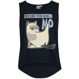 Grumpy Cat Before You Ask ... No Tank-Top schwarz in M FB434194