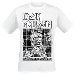 Iron Maiden Sit Tour 86/87 T-Shirt wei&szlig; in 4XL IRONA1555