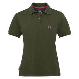 Merkel Gear Damen Poloshirt Organic Oliv (Gr&ouml;&szlig;e: XL)