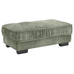 Hockerbank MR. COUCH "Diwan II", grün (dolce 11 grün), B:128cm H:46cm T:67cm, Dolce (100% Polyester), Hocker, Polsterhocker, Passend zur Garnitur, wahlweise mit DuraFlex-Polsterung, bis 140 kg