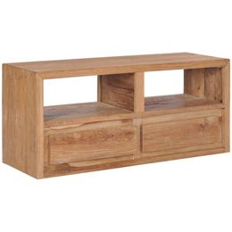 vidaXL - TV-Schrank 90x30x40 cm Massivholz Teak 672719