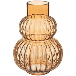 Vase Rivi Glas - bernsteinfarben - H25 cm Atmosphera Créateur D'intérieur