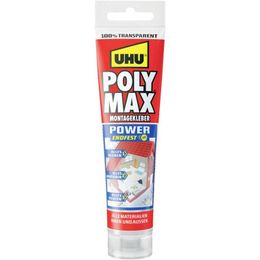 UHU Poly Max® Power Tansparent Klebe- und Dichtmasse Herstellerfarbe Transparent 47845 115 g