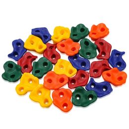 HENGDA 10X Klettergriffe Robuste Outdoor inkl. Schrauben Kinder Klettersteine Boulderwand