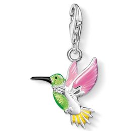 Thomas Sabo Anh&auml;nger 'Bunter Kolibri' Damen Gr&ouml;&szlig;e One Size gelb / gr&uuml;n / rosa / schwarz / silber