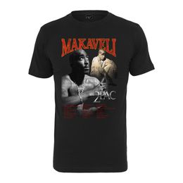 Mister Tee T-Shirt 'Tupac Makaveli' Herren Gr&ouml;&szlig;e M grau / hellrot / schwarz