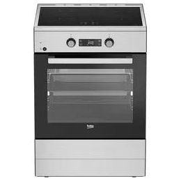 Beko Induktions-Standherd "FSM69301SXT 7724086781", A (A+++-D), grau (edelstahl), Herdsets