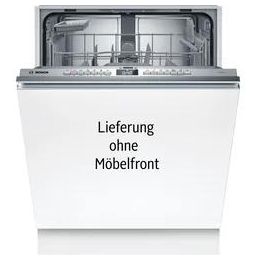 Bosch vollintegrierbarer Geschirrspüler "SMV4HTX00E", D (A-G), silber (weiß), B:59,8cm H:81,5cm T:55cm, Geschirrspüler