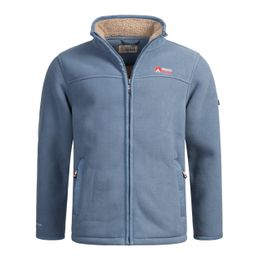 Fleecejacke Arctic Seven "ASZeroo", Herren, Gr. L, blau, Obermaterial: 100% Polyester; Innenmaterial: 100% Polyester, Jacken, mit hoch schließendem Stehkragen
