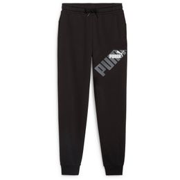 Puma Power Sweathose Jungen - schwarz - Gr. 128 - Baumwolle/Polyester