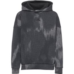 Adidas Aop Hoodie Jungen - schwarz - Gr. 128 - Baumwolle/Polyester
