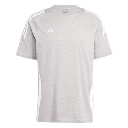 adidas Performance Funktionsshirt 'Tiro 24' Herren Größe M graumeliert / weiß