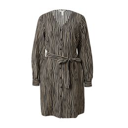 Object Kleid 'OBJJACIRA' Damen Größe 42 beige / schwarz Winterkleid