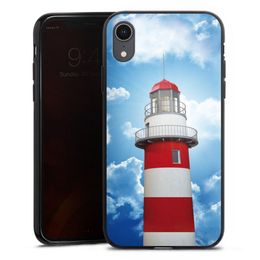 DeinDesign iPhone Xr Handy Silikon H&uuml;lle Case schwarz Handyh&uuml;lle Cloud Lighthouse Sky