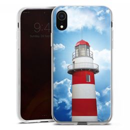 DeinDesign iPhone Xr Handy Silikon Hülle Case transparent Handyhülle Sky Cloud Lighthouse Silikon Case