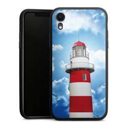 DeinDesign iPhone Xr Handy Premium Silikon H&uuml;lle Handyh&uuml;lle schwarz Case Cloud Lighthouse Sky Silikon Premium Case