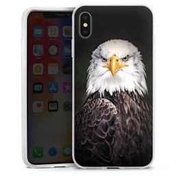 DeinDesign iPhone Xs Max Handy Silikon H&uuml;lle Case transparent Handyh&uuml;lle Animals Eagle Bird Silikon Case