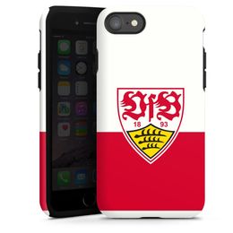 DeinDesign iPhone SE (2020) Handy Panzer Handyh&uuml;lle robuste Outdoor H&uuml;lle Schutzh&uuml;lle matt Vfb Stuttgart Official Licensed Product Logo Tough Case