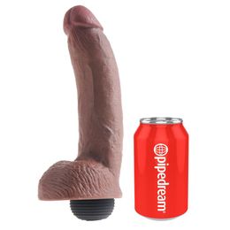 King Cock Dildo „9" Squirting Cock with Balls“