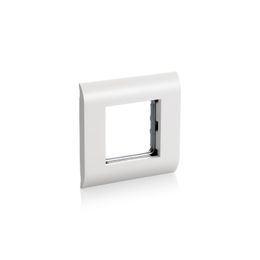 Equip Unterputzdose Frontplatte French Modular 45x45 RAL9010 Polybeutel