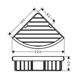 Hansgrohe Seifenkorb Logis Universal chrom 41710000