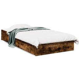 Bettgestell mit Schubladen Räuchereiche 100x200cm Holzwerkstoff