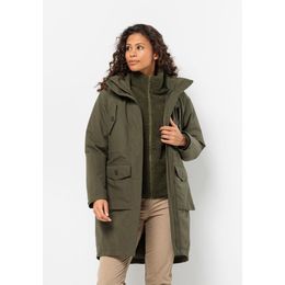 Funktionsparka Jack Wolfskin "EISWALD 3IN1 PARKA W", Damen, Gr. S (36), grün (island, moss), Außenjacke: OBERSTOFF 100% POLYESTER FUTTER 100% POLYESTER FÜLLUNG 100% POLYESTER Innenjacke: OBERSTOFF 100% POLYESTER FUTTER 100% POLYESTER, Jacken