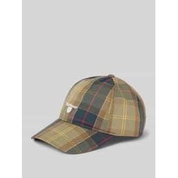 Barbour Basecap mit Label-Stitching Modell 'Tartan'