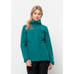 Funktionsjacke Jack Wolfskin "ROBURY 2L JKT W", Damen, Gr. XS (34), blau (petrol), OBERSTOFF 100% POLYESTER FUTTER 100% POLYESTER, Jacken