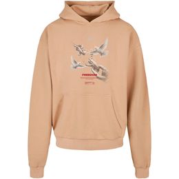 Mj Gonzales Sweatshirt 'Freedom' Damen Gr&ouml;&szlig;e M nude / grau / dunkelrot / wei&szlig;