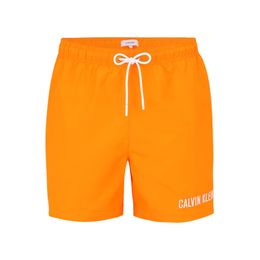 Calvin Klein Swimwear Badeshorts Herren Gr&ouml;&szlig;e XXL dunkelorange / wei&szlig;