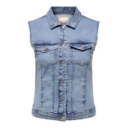 Only Carmakoma Weste 'CARWespa' Damen Gr&ouml;&szlig;e M blue denim