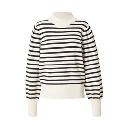 Y.A.S YAS Pullover 'YASFonny' Damen Gr&ouml;&szlig;e M beige / schwarz