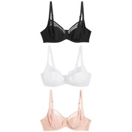 next BH Damen Gr&ouml;&szlig;e 85 beige / schwarz / wei&szlig; Sommerkleid