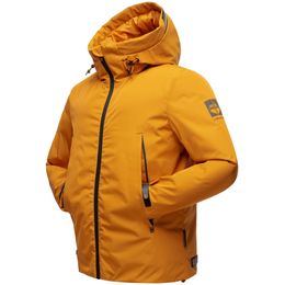 Outdoorjacke STONE HARBOUR "Moagaa", Herren, Gr. XXL (56), gelb (ocker), Oberstoff: 100% Polyester, Futter: 100% Polyester, Wattierung: 100% Polyester, Ärmelfutter: 100% Polyester, sportlich, regular fit hüftbedeckend, hoch geschlossener Ausschnitt, Langarm verstellbar Rippstrickbündchen kontrastfarben,mit verstellbarem Klettverschluss,verstellbar, Jacken, Sportliche, wasserdichte Winterjacke mit 