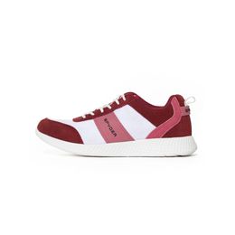 Spyder Sneaker 'Alfa' Damen Gr&ouml;&szlig;e 37 silbergrau / bordeaux / pastellrot / schwarz