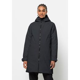 Funktionsparka Jack Wolfskin "PERGAMON PARKA W", Damen, Gr. L (42/44), grau (phantom), OBERSTOFF: 100% POLYAMID; FUTTER: 100% POLYESTER; FÜLLUNG: 90% ENTENDAUNEN, 10% FEDER;, Jacken