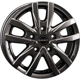 Borbet Alufelge CW5, 6,5x16 Zoll , VW Crafter ab 2017, mistral anthracite glossy
