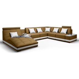 Designersofa Ecksofa Wohnlandschaft Rundsofa Ledersofa Couch Sofa UForm NiddaA