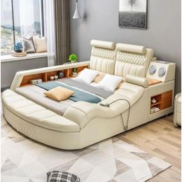 Multifunktion Bett Doppelbett Betten Ehebett Polsterbett Schlafzimmer Lederbett