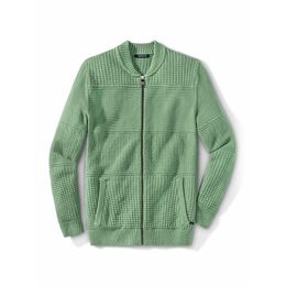 Walbusch Zip-Jacke Strukturmix