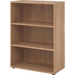 eurokraft pro Regal, HxB 1100 x 800 mm, 2 Fachböden, Nussbaum