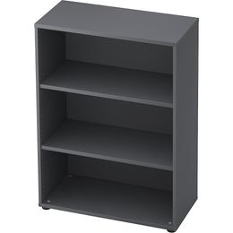 eurokraft pro Büroregal, 2 Fachböden, HxBxT 1100 x 800 x 400 mm, graphit